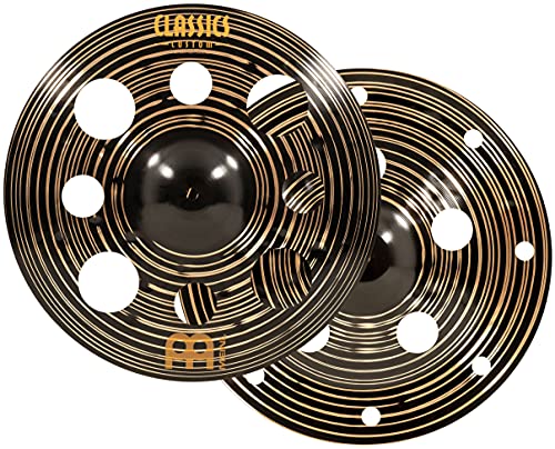 Meinl Cymbals Classics Custom Dark 16" Trash Stack Cymbal for Drum Set, Pair β Made in Germany β B12 Bronze, 2-Year Warranty (CC-16DASTK)