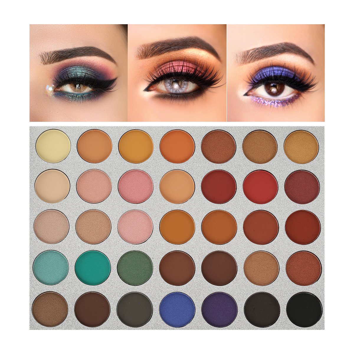 MYUANGO Eyeshadow Palette Matte And Shimmer Professional 35 Color Eye Shadow Cosmetic Impressed You Highly Pigmented Natural Nude Naked Eye Makeup palette