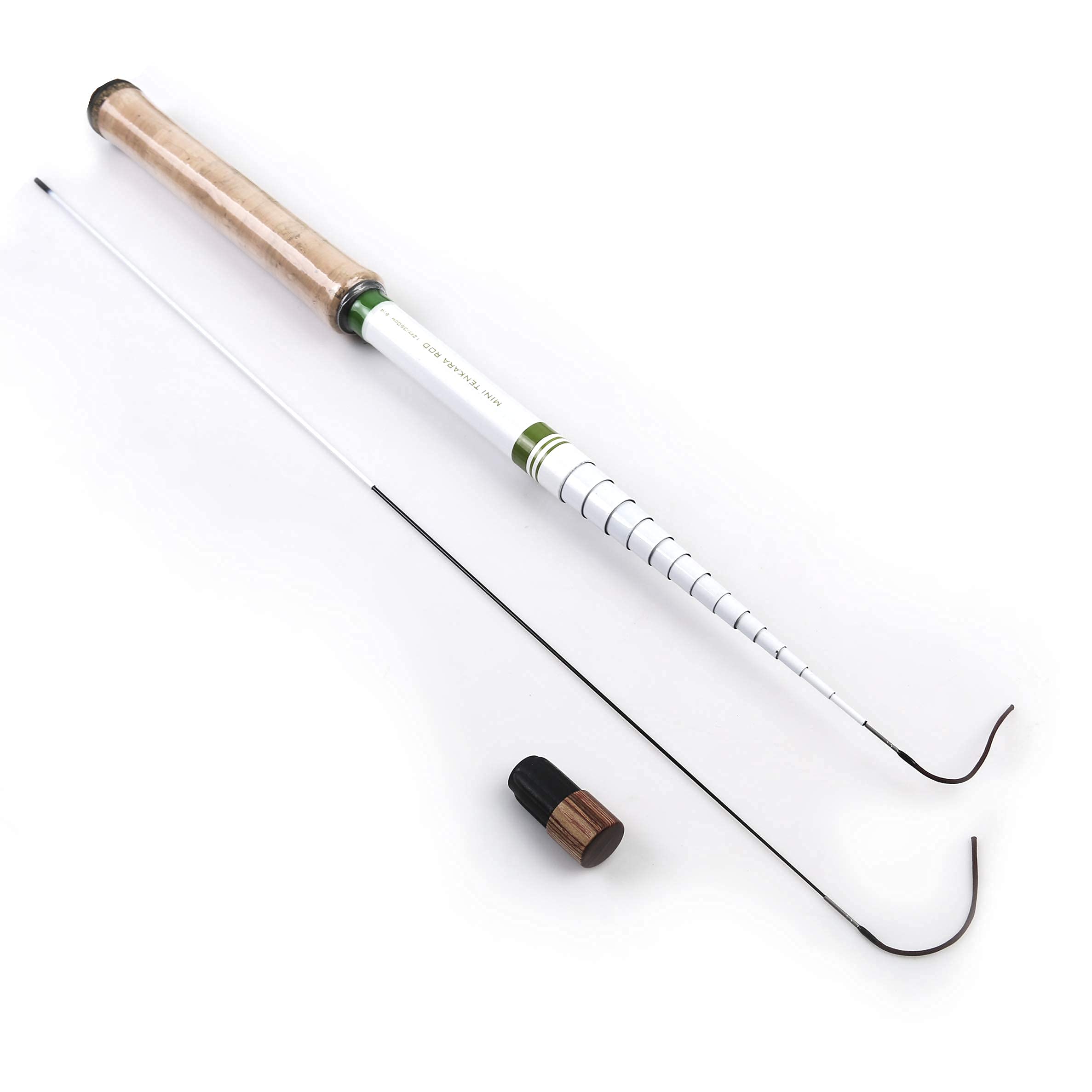 M MAXIMUMCATCH Maxcatch Mini Tenkara Fishing Rod and Rod Combo with Extra Rod Tip Section (Mini Tenkara Rod, 9'6'')