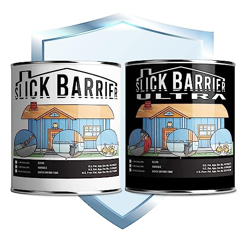 Slick Barrier Home Kit - Ultimate Pest Control Solution for Crawling Insects, Rodents & Squirrels - Water-Based & Solvent-Based Coatings - Durable & Long-Lasting - Easy Application - Ample Coverage