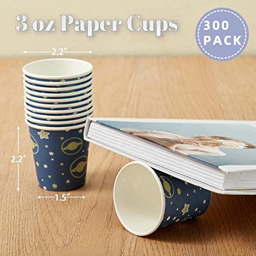 Lamosi 500 Pack - Bathroom Cups 3 oz Paper, Disposable Small Mouthwash Cups, Mini Espresso Cups for Home Kitchen Party Travel Stores Planets