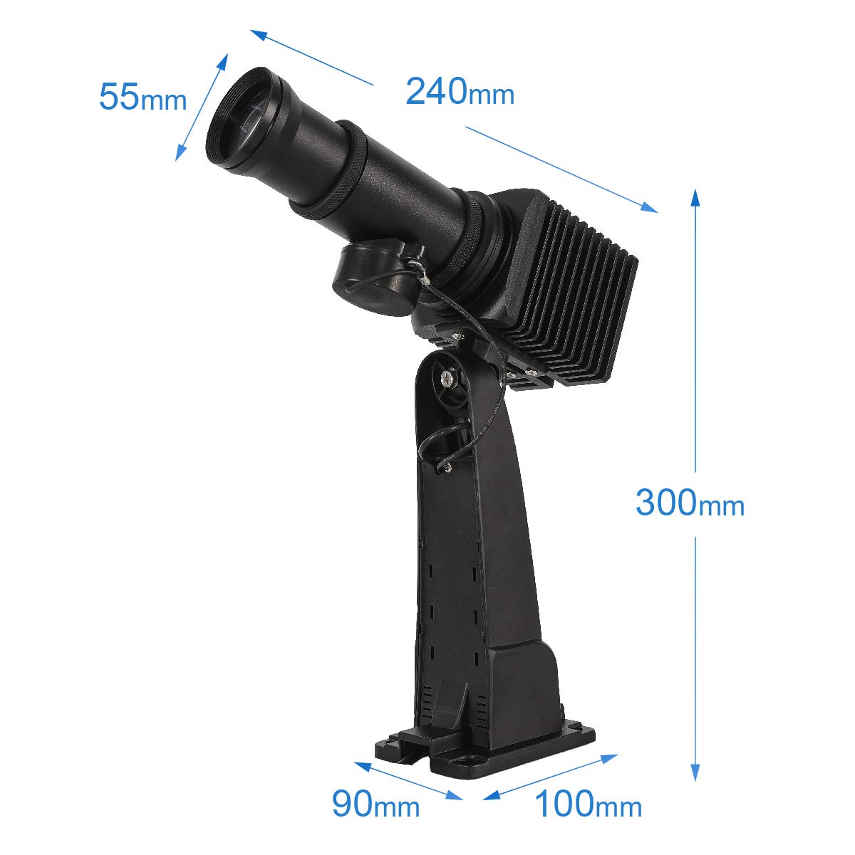 Logobos 50W LED GOBO Logo Projector Stage Effect Light Static/Rotatable Manual Zoom with Remote Control Custom GOBO for Hotel Wedding Company Bar