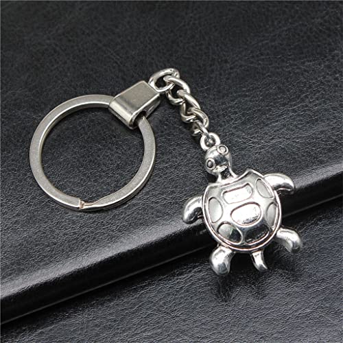 SLNFXC Souvenirs Men Keychain Sliver Colors 35x27mm Pendant Keyring Backpack Accessories