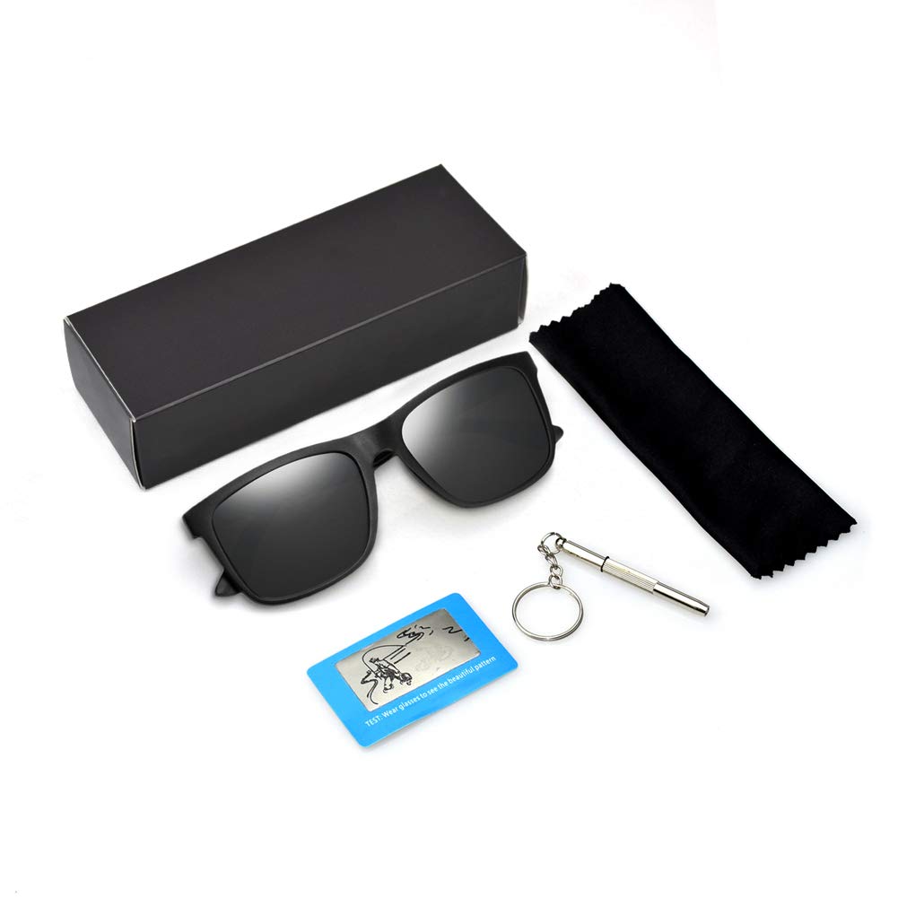 Lekesn Polarized Sunglasses for Men TR90 Unbreakable Mens Sunglasses Driving Sun Glasses For Men/Women