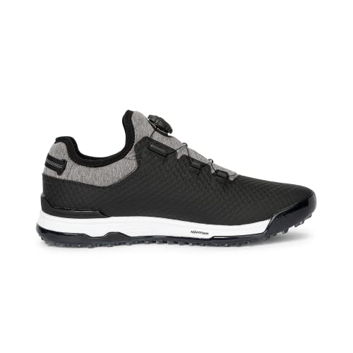 Puma Golf Men's Proadapt Alphacat Disc Golf Shoe, Puma Black/Puma Silver/Quiet Shade, 10.5