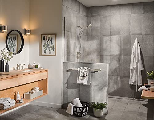 Moen Hydro Energetix Spot Resist Brushed Nickel Detachable Handheld Shower Head, 200H0SRN