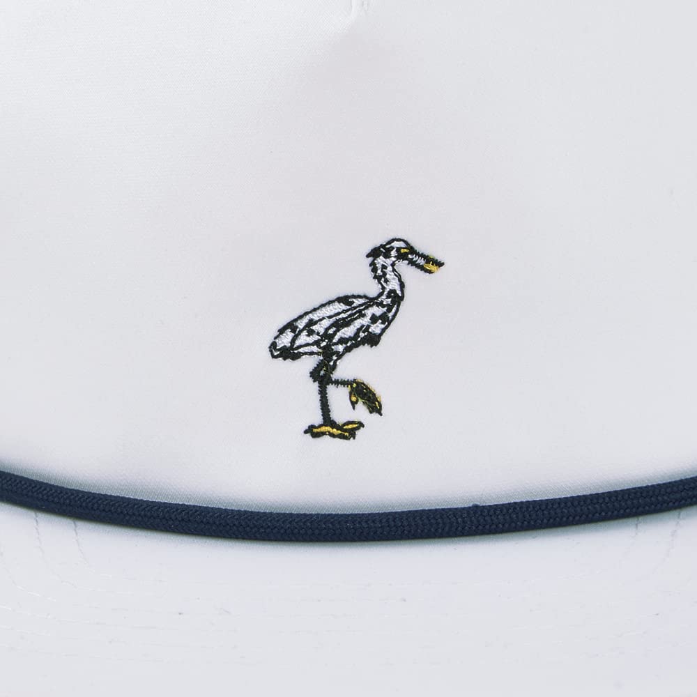 Puma Golf Men's Egrets Rope Hat, Bright White-Navy Blazer, One Size