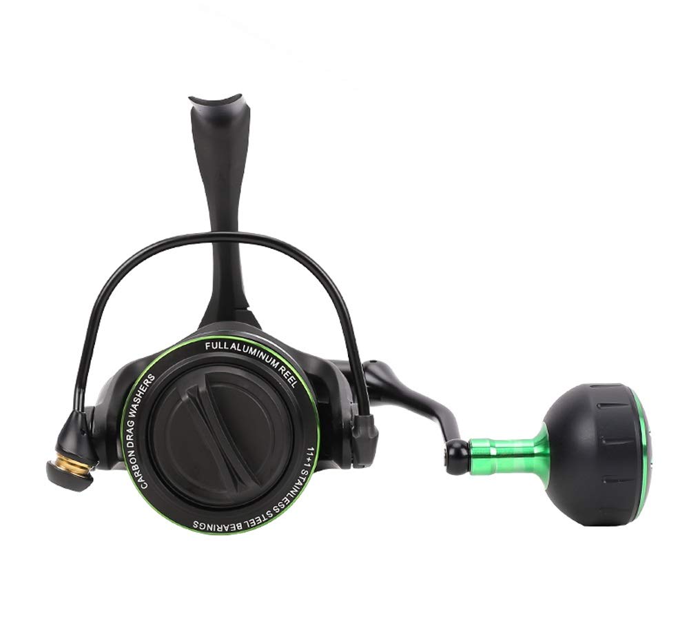 LLJPYX7L Rotating Fishing Reel, 6.2:1 Advanced Smooth Fishing Spinning Reel, Rust-Proof, Super Smooth, Suitable for Salt Water and Fresh Water, Suitable for Beginners (Color : Two Reel)