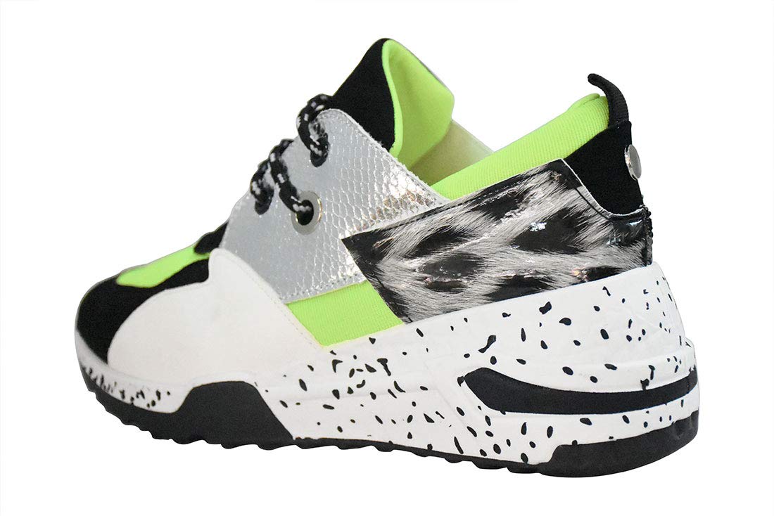 LUCKY STEP Women's Climbing Hiking Retro Jogger Cliff Sneakers Running Sport Trainer Shoes (10 B(M) US, Neon Green)