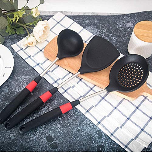LMMDP Home Kitchen Sets Cooking Tools Spatula Shovel Soup Spoon Utensils Cookware Heat-resistant Design Utensil Set