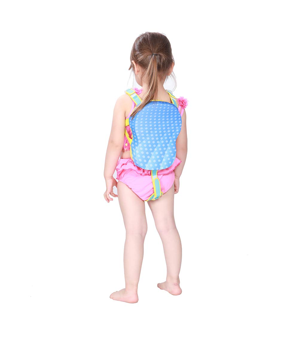 Megartico Swim Foam Pad Trainer Learning Floatation Padded Vest (Blue Yellow Octopus, 4-6 Year)