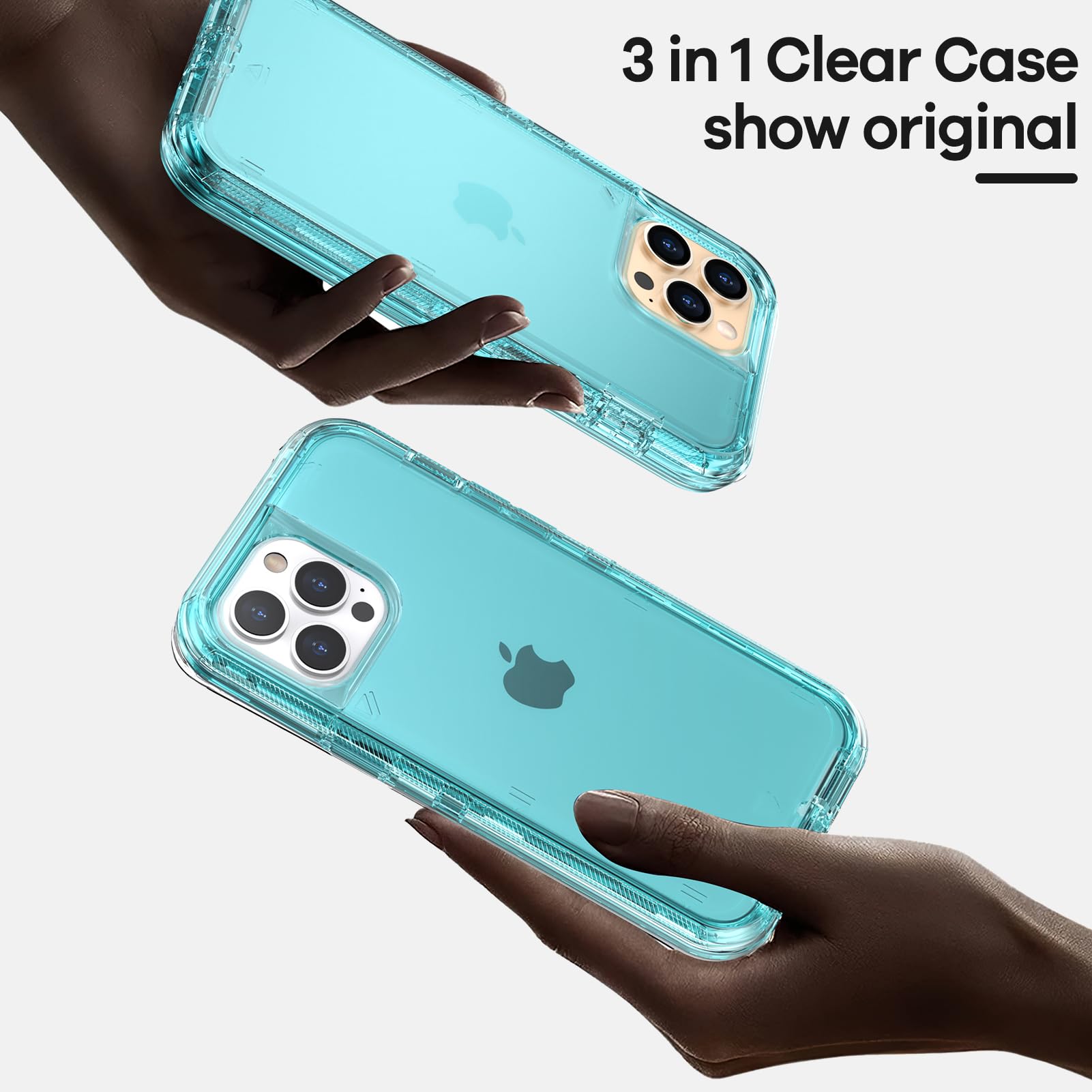 ORIbox for iPhone 13 Pro Max Case Black, [10 FT Military Grade Drop Protection], The Liquid Silicone Heavy Duty Shockproof Anti-Fall Case for iPhone 13 Pro Max,6.7 inch, Silicone Black