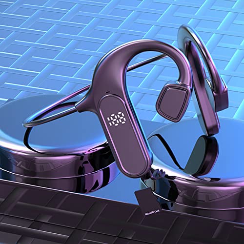 Wireless Bluetooth 5.2 Bon-e Conduction Headphones Open Ear Sports Earphones with Built-in Mic,Sweat Resistant Headset for Driving, Running,Cycling,Hiking