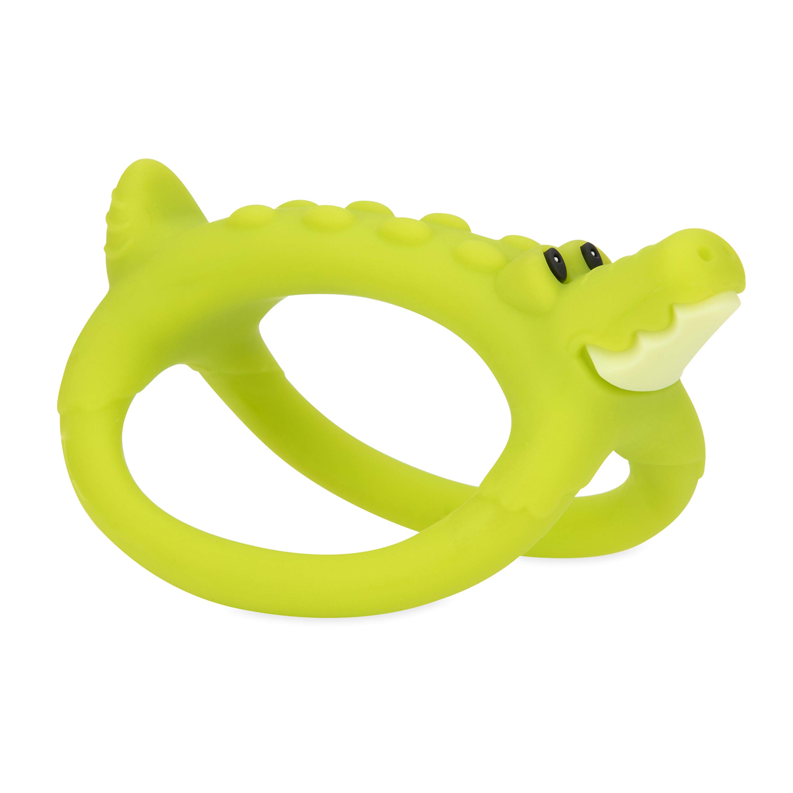 Nuby 100% Silicone Loopals Easy Grip Loopy Legs Teether: 3M+, Characters Vary, Multi