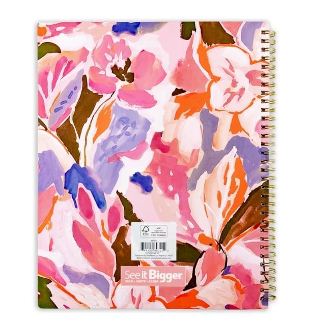 PlanAhead See IT Bigger Specialized Large Print, April 2024 June 2025 Weekly Monthly Large Planner, Size 8.5" x 11" and 6 in 1 Multicolor Ballpoint Colorful Ink Penfrom TheBeliver LLC.