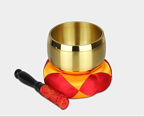 TJLSS Tibetan Bowl Singing Bowl Decoration Wall Plate Home Decoration Decoration Wall Bowl Tibetan Singing Bowl (Size : 9.5cm)