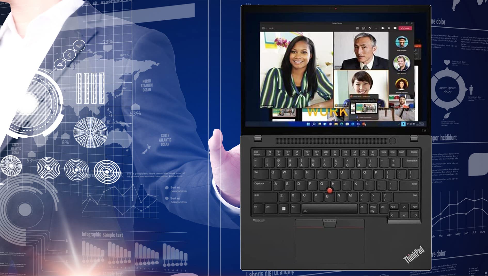 LENOVO 2022 Thinkpad T16 16" WQXGA IPS Business Laptop, Intel Core i7-1255U, 16GB RAM, 1TB PCIe SSD, Fingerprint Reader, Backlit Keyboard, Windows 11 Pro, Black, 32GB Snowbell USB Card (Renewed)