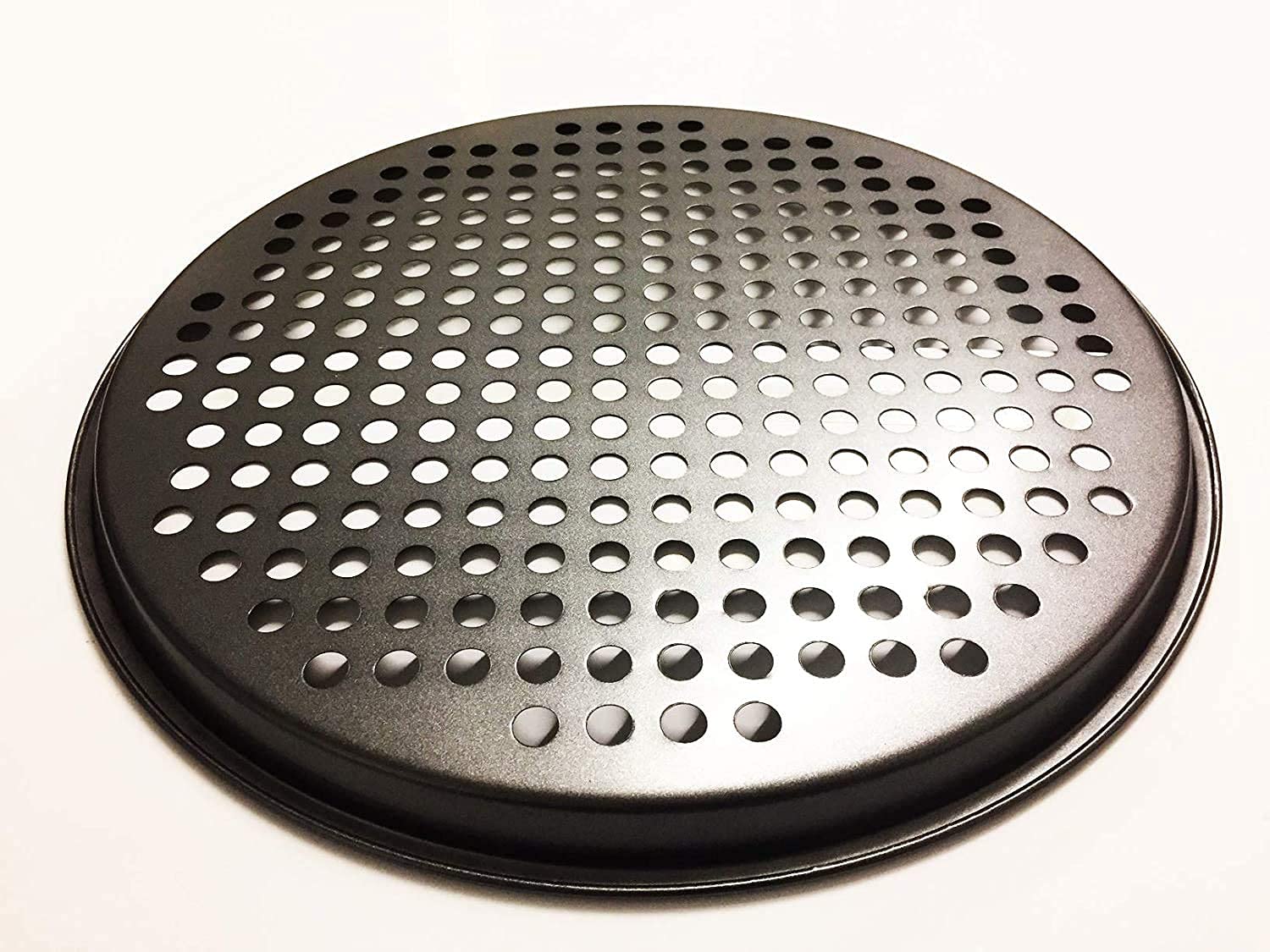 Pizza Pan with holes -Nonstick Carbon Steel Pizza Pan, Pizza pans,Pizza Tray Bakeware Perforated Round For Home Kitchen - PROFESSIONAL CLASS 32.5CM Diameter 12 3/4" INCHES with Fast Crisp Technology