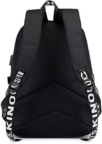 MESUZ Killua Backpack Travel Daypack Laptop Backpack (Black 2)
