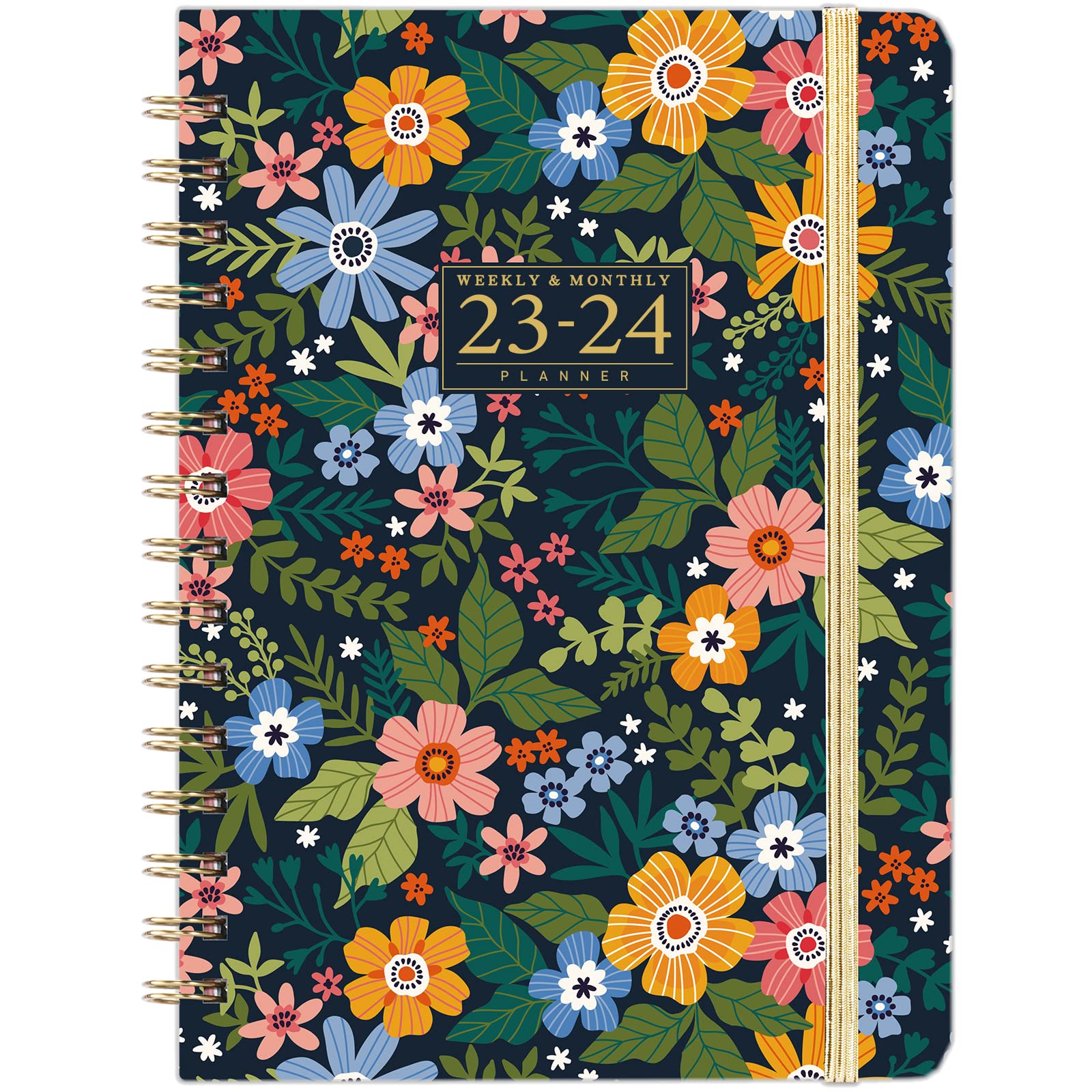 Planner 2023-2024,Academic Planner 2023-2024, July 2023,June 2024, with Weekly and Monthly Spreads, 6.3''x8.4'', Monthly Tabs, Back Pocket, Holidays, Thick Paper, Strong Binding & Notes
