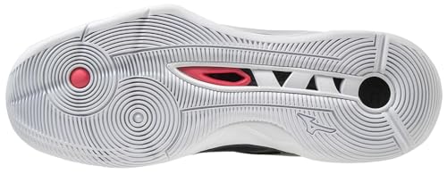 Mizuno Unisex Adult Wave Momentum Mid Volleyball Shoe 10 1/2, Black/White, 12 Women/10.5 Men US