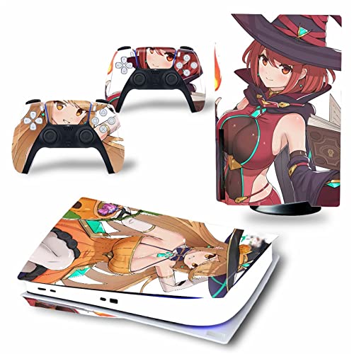 Top factory BUCEN for PS5 Skin Disc Edition & Digital Edition Console and Controller Vinyl Cover Skins Wraps Scratch Resistant, Compatible 04972 Anti Scratch (Size : Digital Edition)