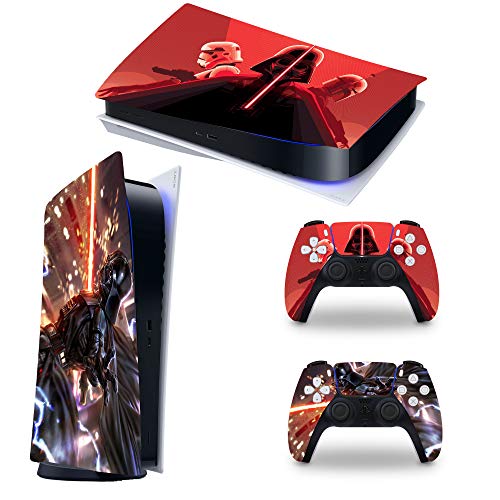 Planets War PS5 Standard Edition Console and Controller 5 Controller Skin Set - PlayStation 5 Vinyl