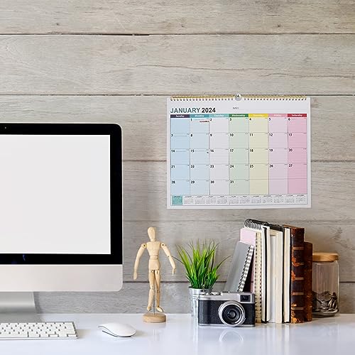 NUOBESTY 2024-2025 Wall Calendar Hanging Calendar Flip Schedule Calendar from Jan. 2024- Jun. 2025 Table Calendar Planner Calendar New Year Calendar for Home Office