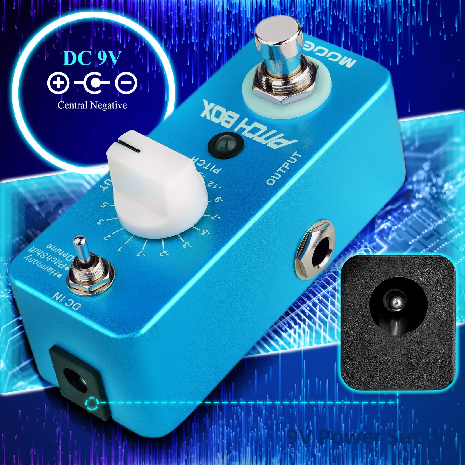 MOOER Pitch Box Guitar Harmonizer Pedal Harmony Pitch Shifter Detune For Electric Guitar Bass True Bypass