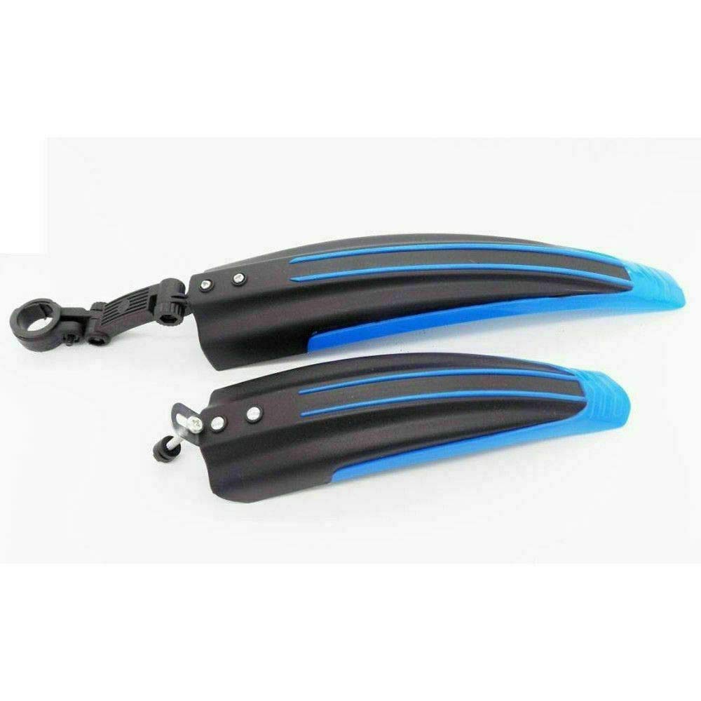 MACHSWON Bicycle Bike Cycling Bicycle Mudguard MTB Mountain Front/Rear Mud Guards Mudguard Fenders Set (Blue)