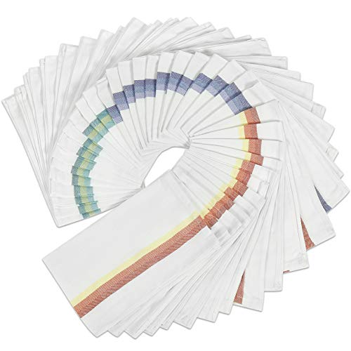 Simpli-Magic 79272 Herringbone Dish Towels, Kitchen Towels, Pack of 18, Multi, 15"x26"