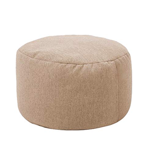 KXDTZ Mall Round Beanbag Sofas Cover Waterproof Gaming Bed Chair Seat Bean Bag Solid Color Lounger Chair Sofa (Color : Black)