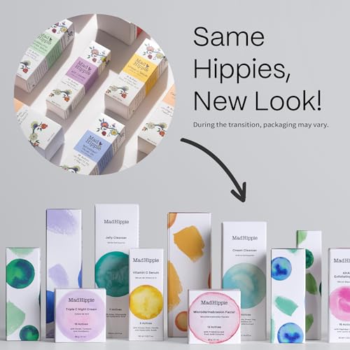 Mad Hippie Face Cream β Age-Defying Face Moisturizer & Skin Tightening Cream with Niacinamide, Advanced Peptides & Argan Oil (1.02 Oz) + Skin Care Pillow Pack