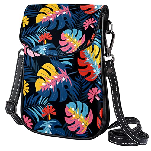 Small Crossbody Bag Plant Color Cell Phone Purse Wallet