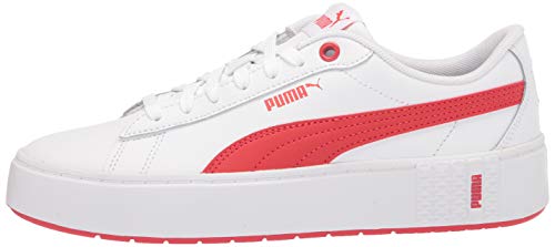 PUMA Smash Platform V2 L Puma White/Poppy Red 8 B (M)