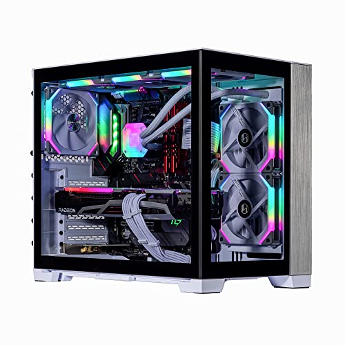 Velztorm Mini Lux Gaming Desktop PC (AMD Ryzen 9 5950X 16-Core, Radeon RX 7900 XT, 64GB RAM, 2TB PCIe SSD + 2TB HDD (3.5), WiFi, USB 3.2, HDMI, Display Port, Win 10 Pro)