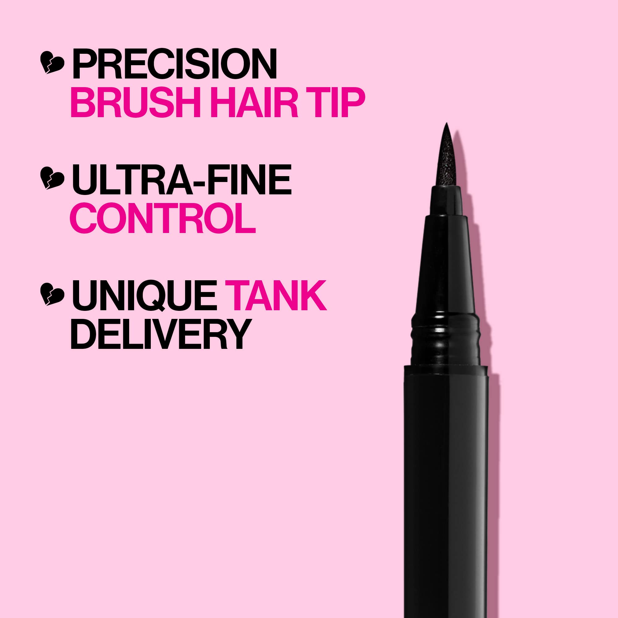 wet n wild Mega Last Breakup Proof Liquid Eyeliner Bundle - Quick Drying, Smudge-Resistant, 16-Hour Wear - Cruelty-Free & Vegan - Black