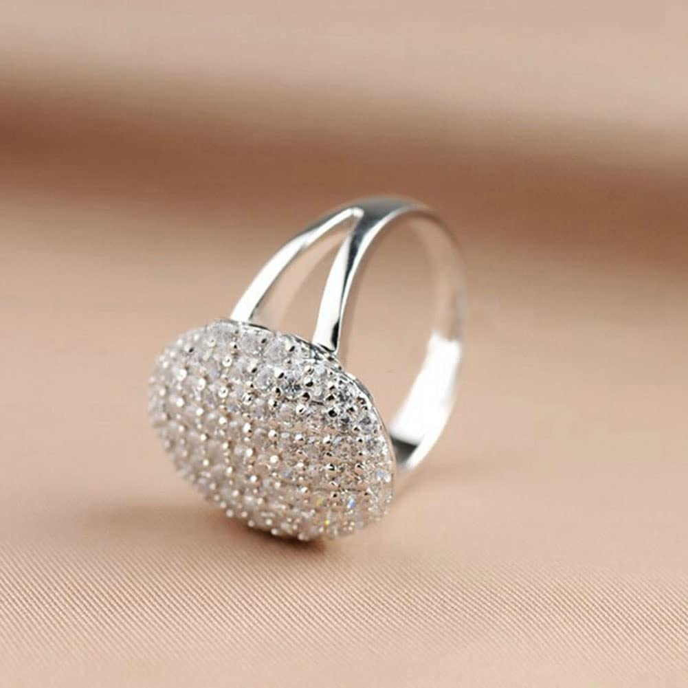 Ringcrown Film Rings Bella's Ring White Gold Plated Cz Women Wedding Ring Engagement Ring