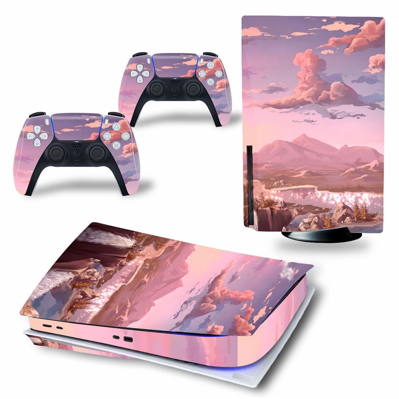 Top factory BUCEN for PS5 Skin Disc Edition & Digital Edition Console and Controller Vinyl Cover Skins Wraps Scratch Resistant, Compatible with for PS5 538318 Anti Scratch (Size : Digital Edition)