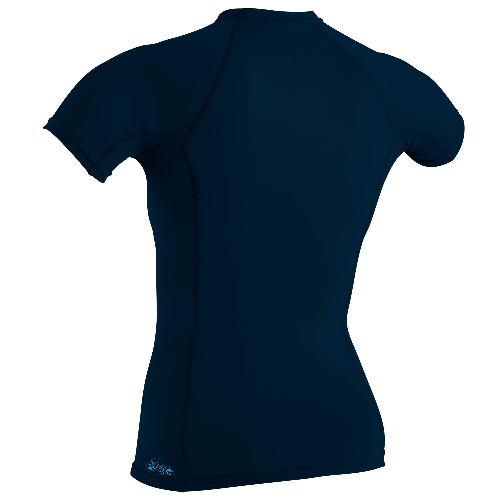 O'NEILL Women's Basic Skins UPF 50+ Short Sleeve Rash Guard, Abyss X-Small