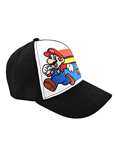 Nintendo Little Boy's Super Mario Baseball Cap, Black, Age 4-7