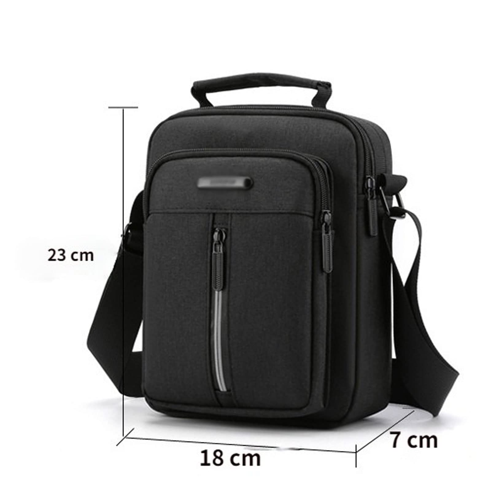 STRTT Single Shoulder Bag Handbag Multi Function Outdoor Leisure Messenger Bag (Color : Black)