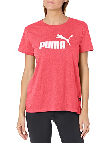 PUMA Women's Essentials Tee, Persian RED Heather, Large