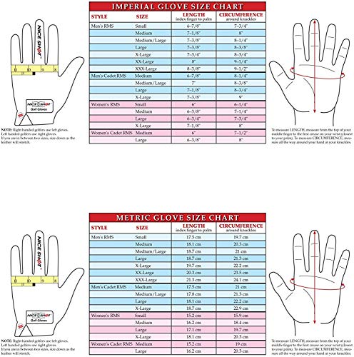 Nice Shot "Longbow Salute White Cabretta Leather Golf Glove Men's Right Hand - Cadet Small