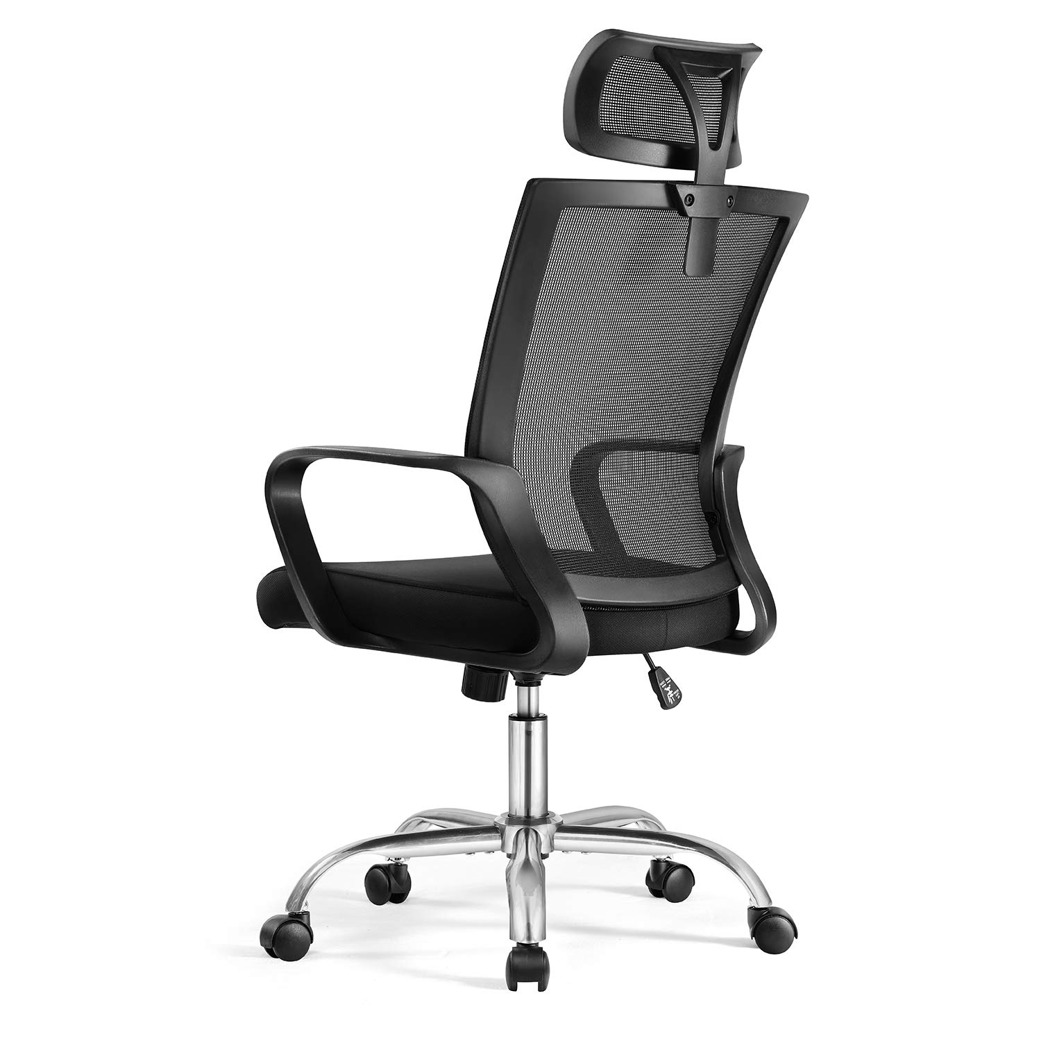 Magic Life Office Chair Computer Chair, Home Office Desk Chair with Wheels and Adjustable Headrest (Black)