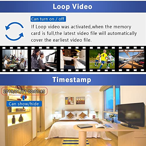 METRICSQUARE USB Mini Camera Home Security Room Camera WiFi Nanny Cam with Phone APP, Motion Detection Night Vision Small Camera 2.4G WiFi Cam
