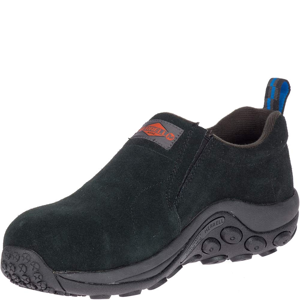 Merrell Men's Jungle Moc Alloy Toe Construction Shoe, Black, 9.5 Wide