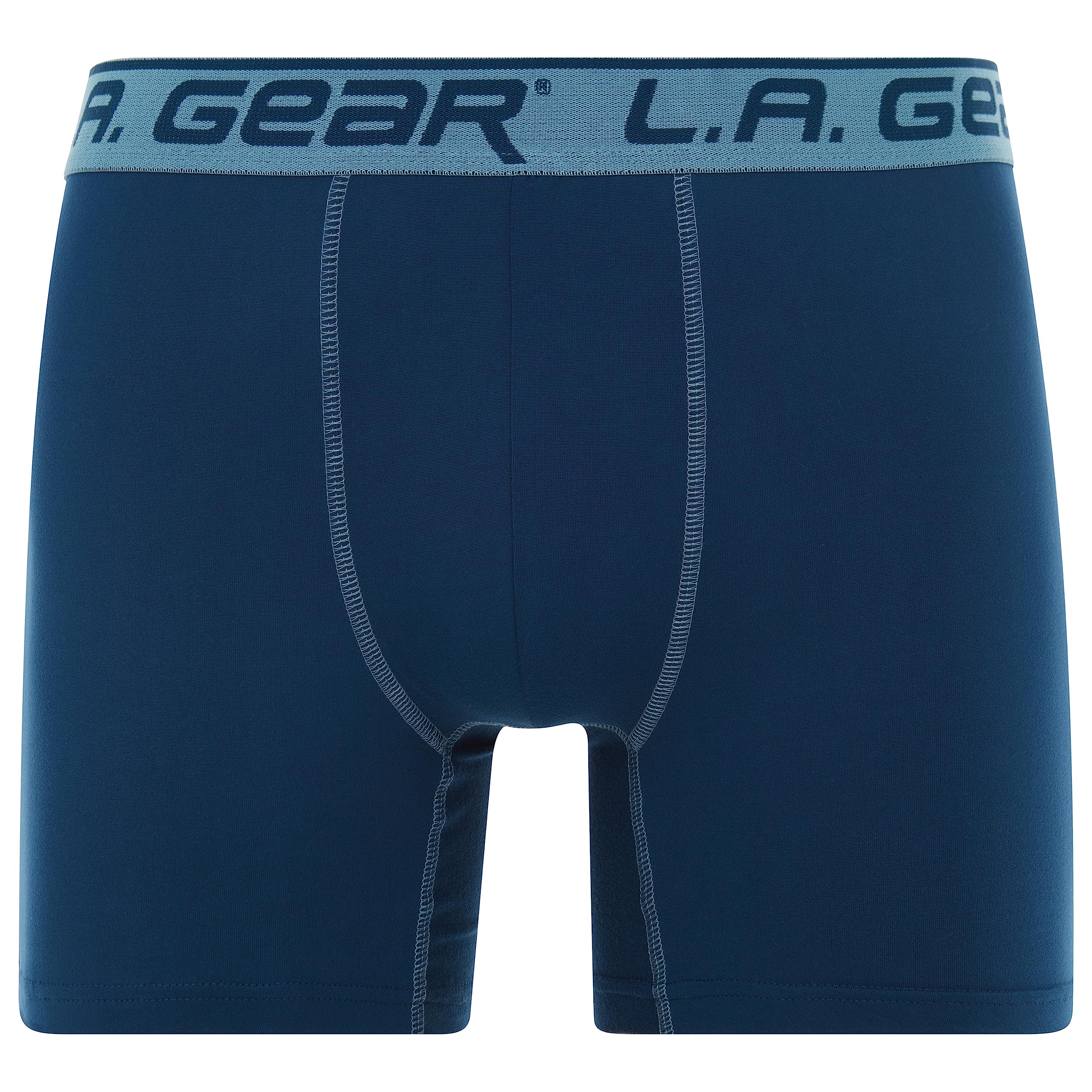 L.A. Gear Mens Athletic Underwear, 5-Pack Cotton Stretch Performance Boxer Briefs, Breathable Sport Underpants, Multicolor/S