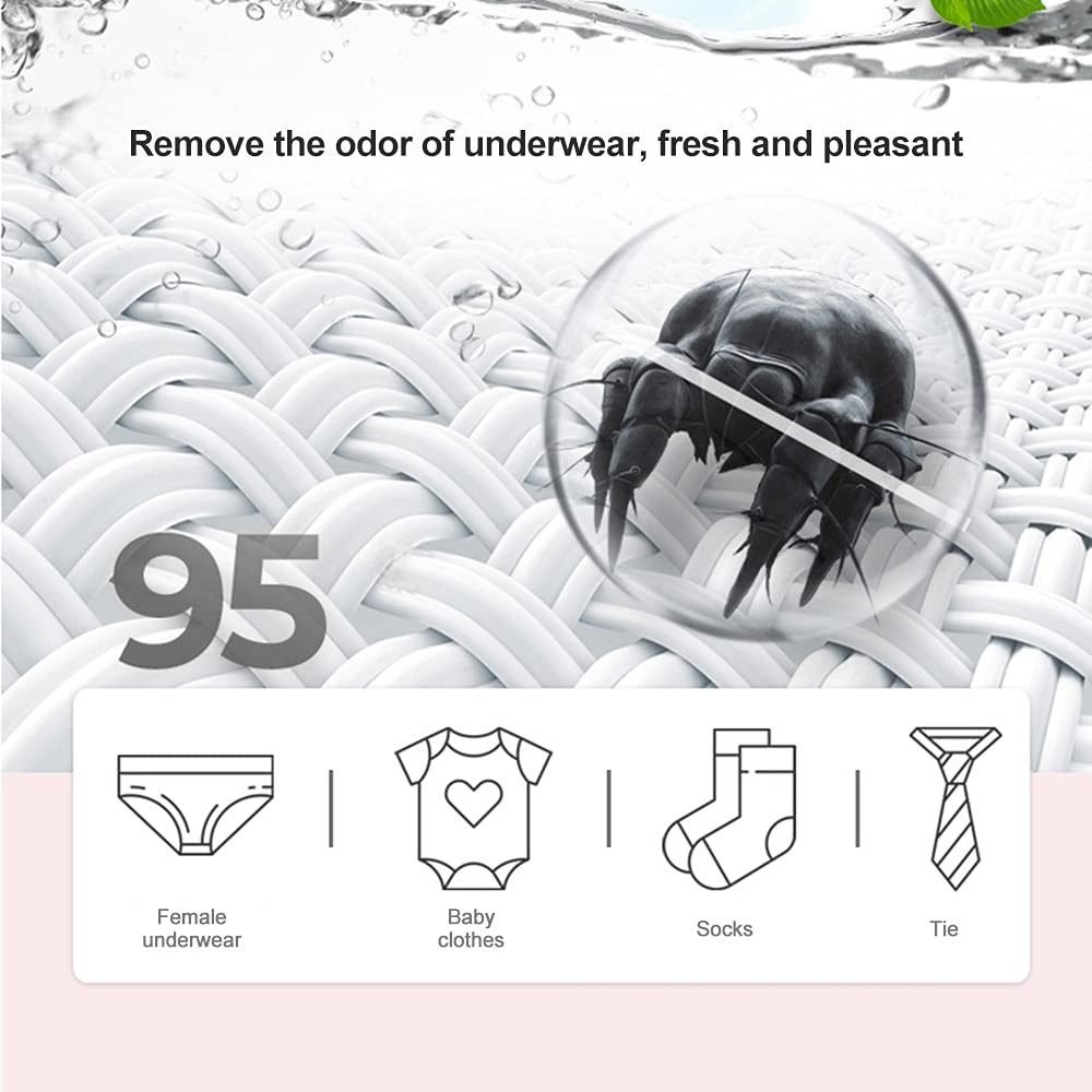 mewmewcat Mini Washing Machine Laundry Barrel Washer Underwear Socks Washer Portable Rotating Ultrasonic Washer Convenient for Home Dormitory