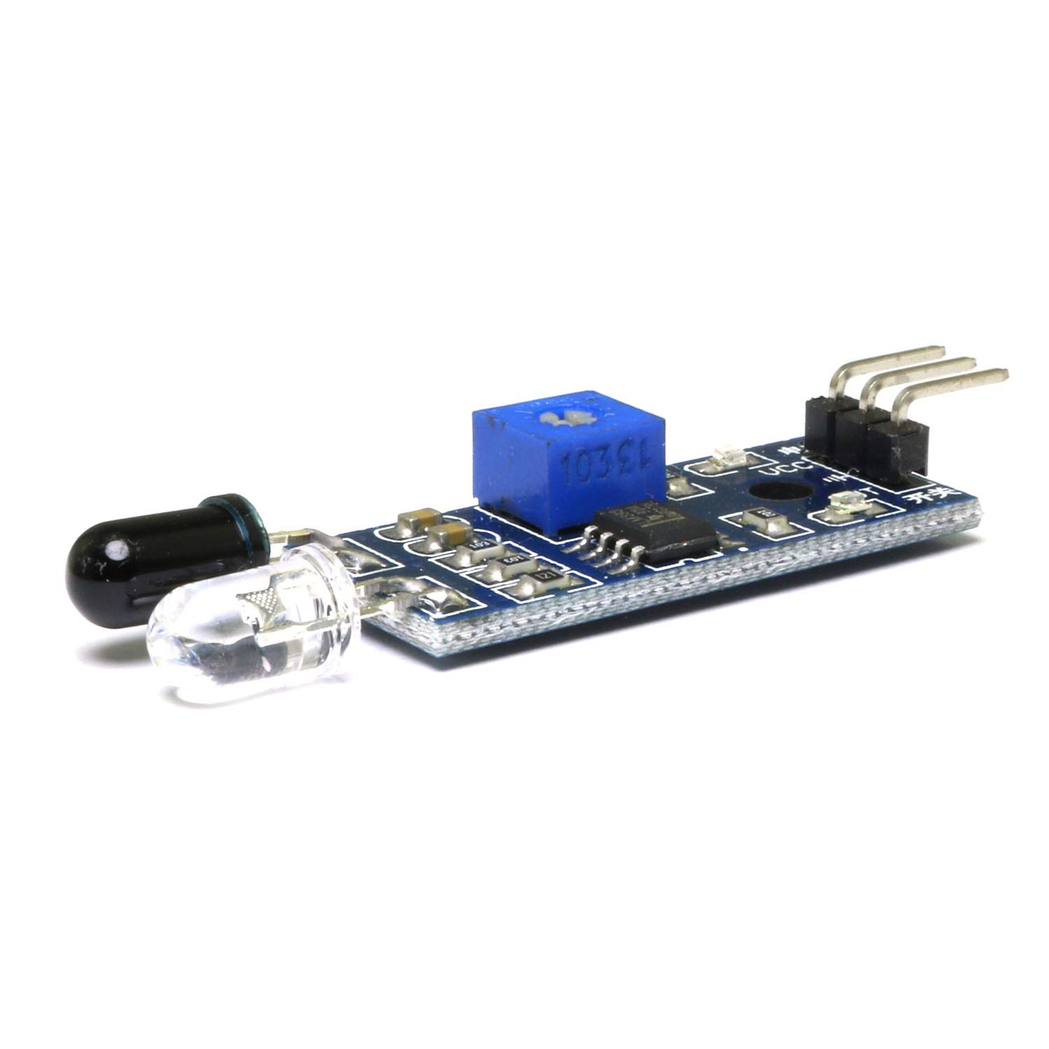 Magic&shell 3PCS IR Infrared Obstacle Avoidance Sensor Module for Arduino Raspberry PI Smart Car Robot 3.3V-5V